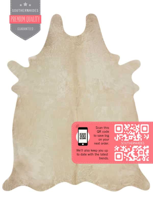 Cream Cowhide Rug - Champagne Color Rug – Southern Hides
