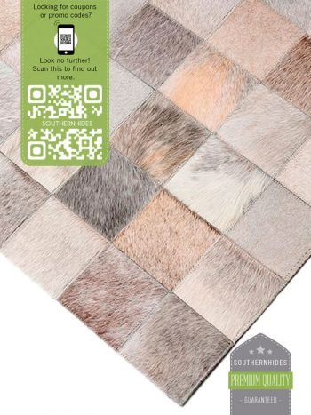 Squares Cowhide Rug - Cowhide Patchwork – Southern Hides
